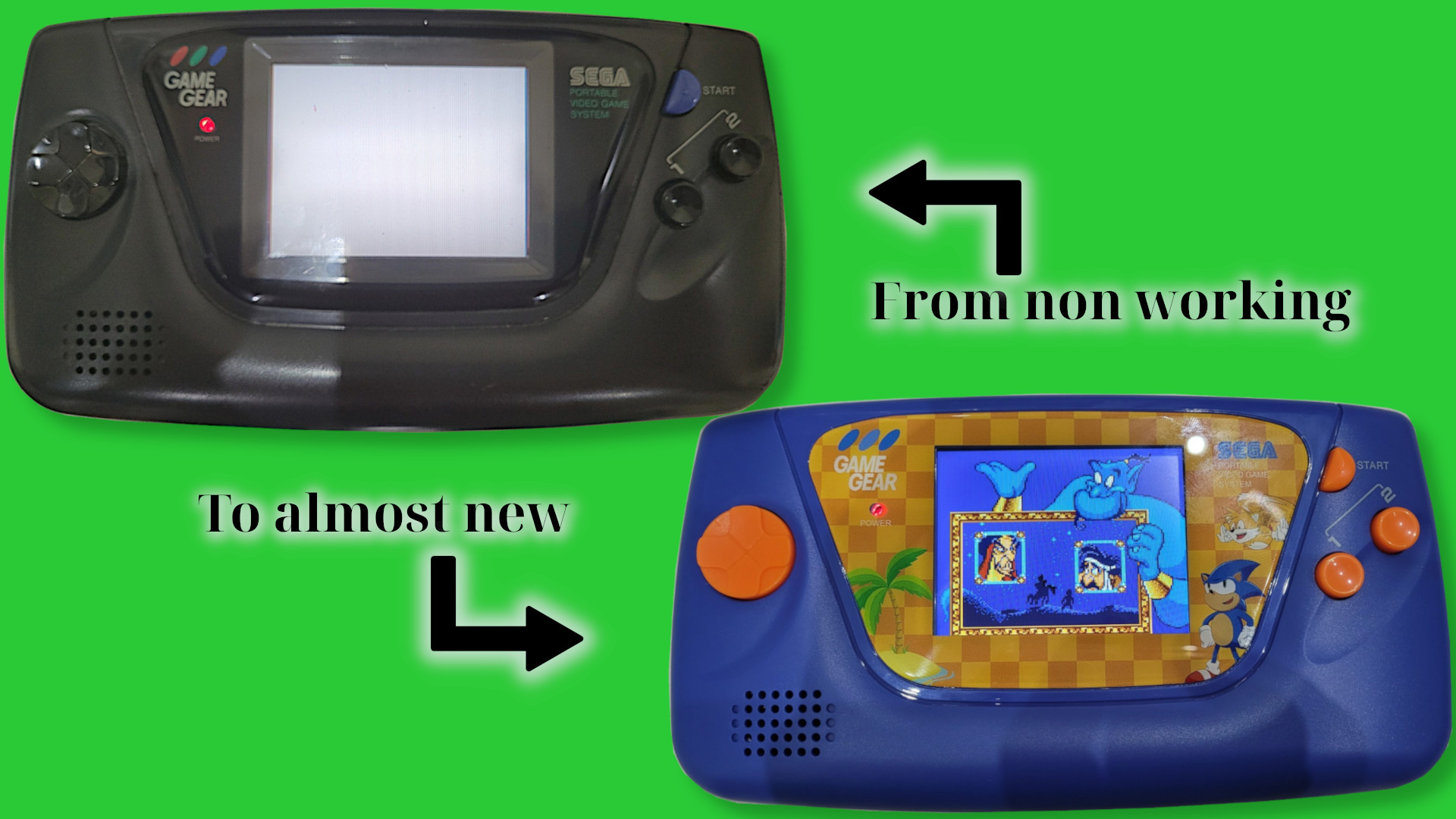 From a broken Game Gear to an almost new one