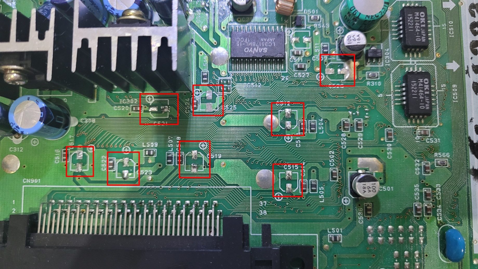 Pc engine DUO capacitors replacements