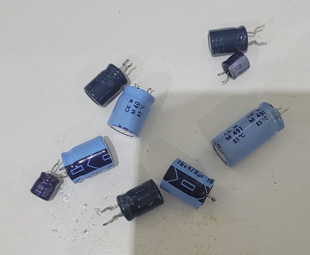 Pc engine DUO capacitors replacements