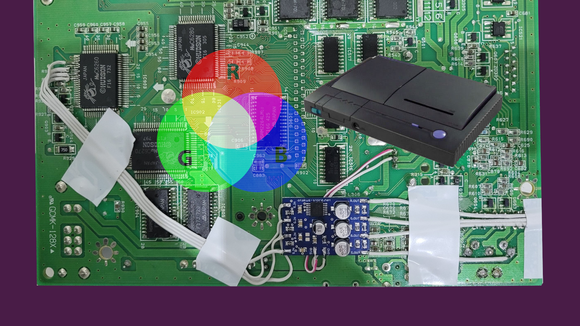 PC-Engine DUO : RGB mod and jailbars fix