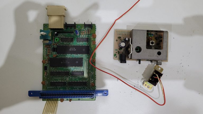 Famicom modded to output RGB signal with NesRGB