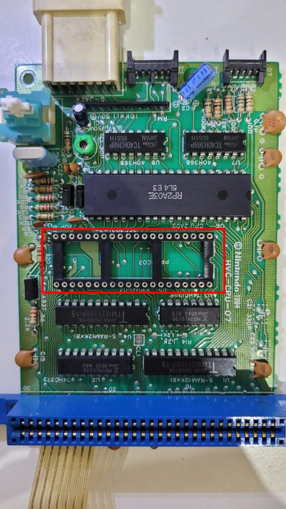 Famicom modded to output RGB signal with NesRGB