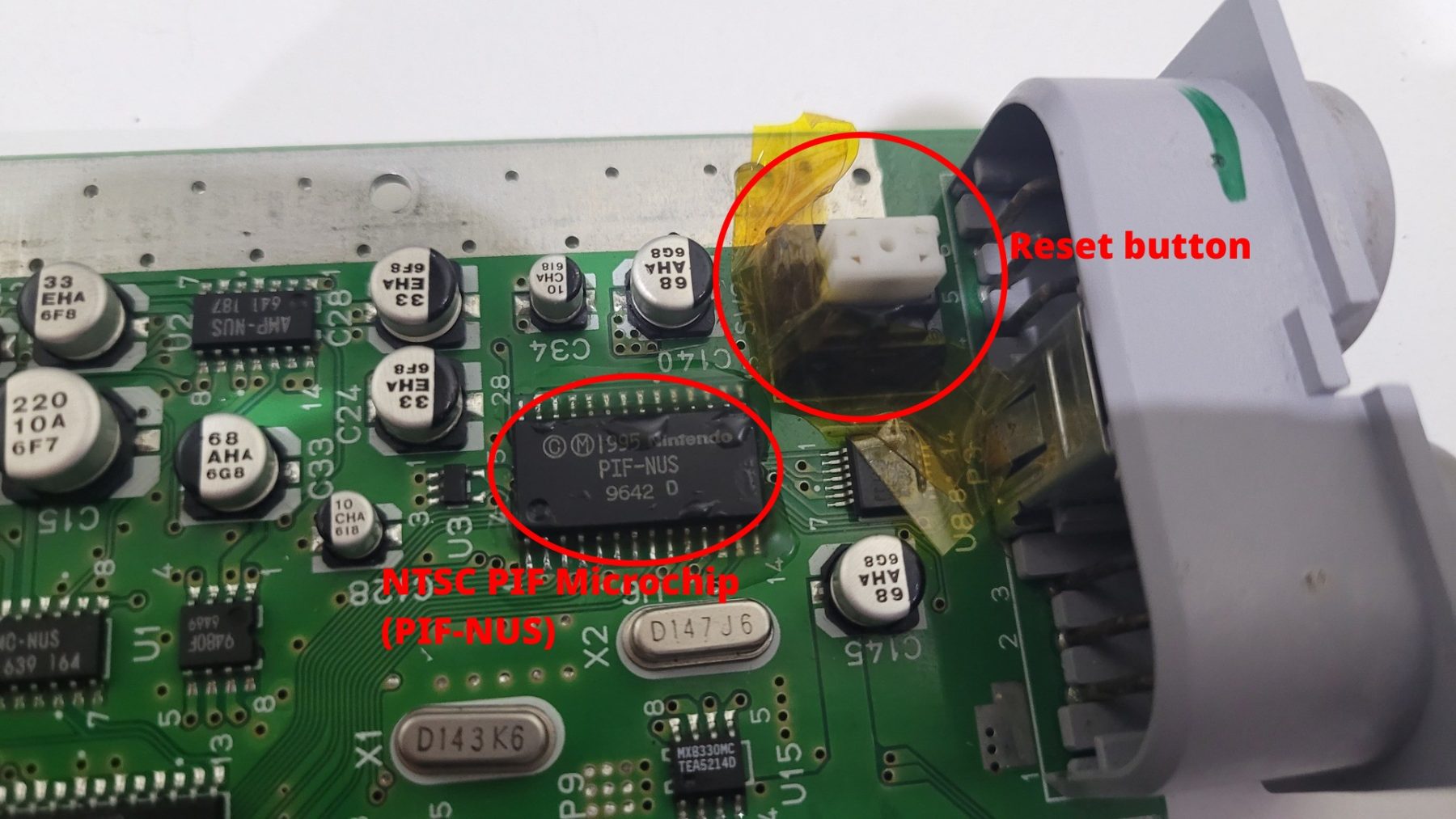 Converting a PAL Nintendo 64 motherboard to NTSC
