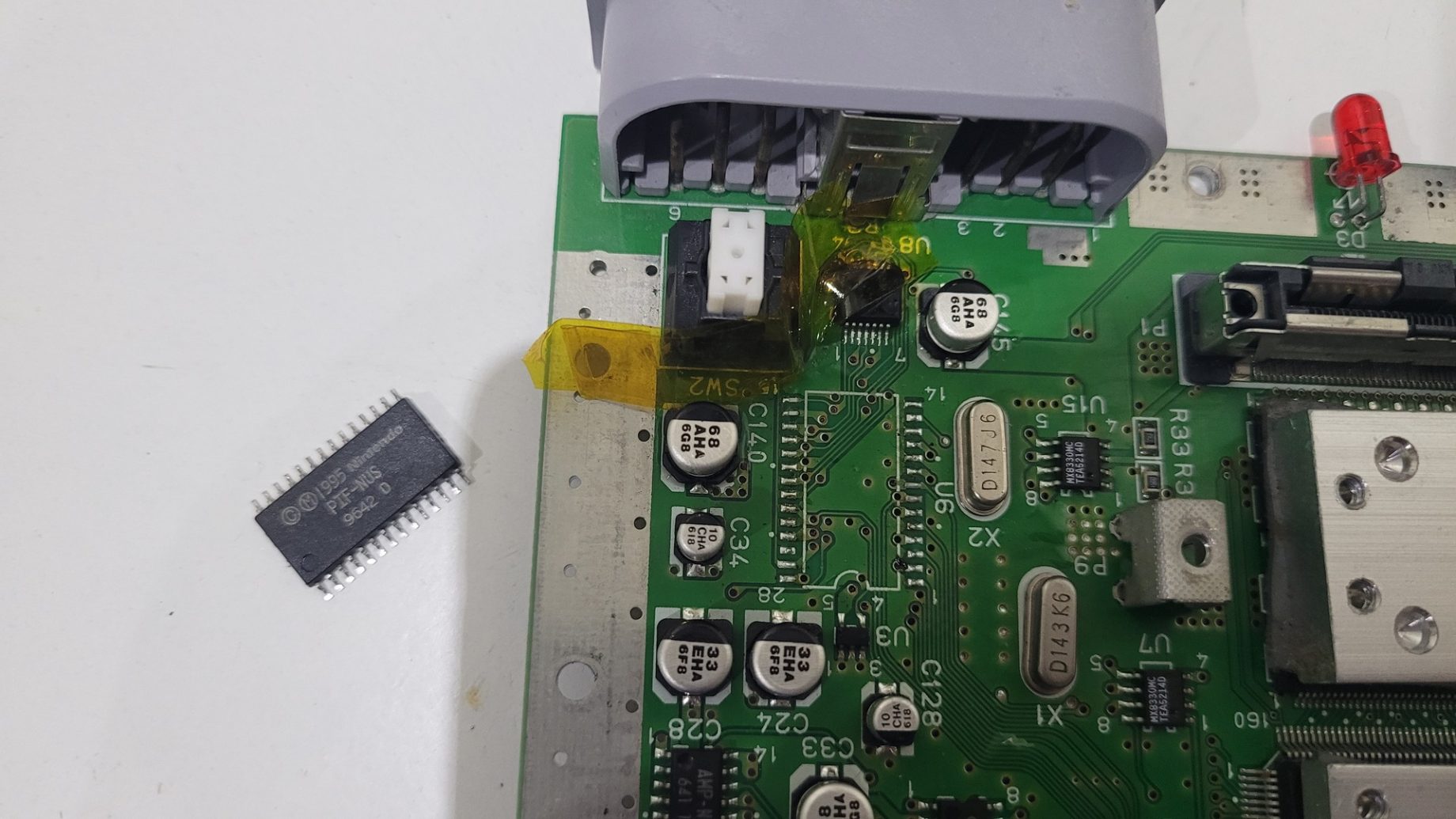 Converting a PAL Nintendo 64 motherboard to NTSC