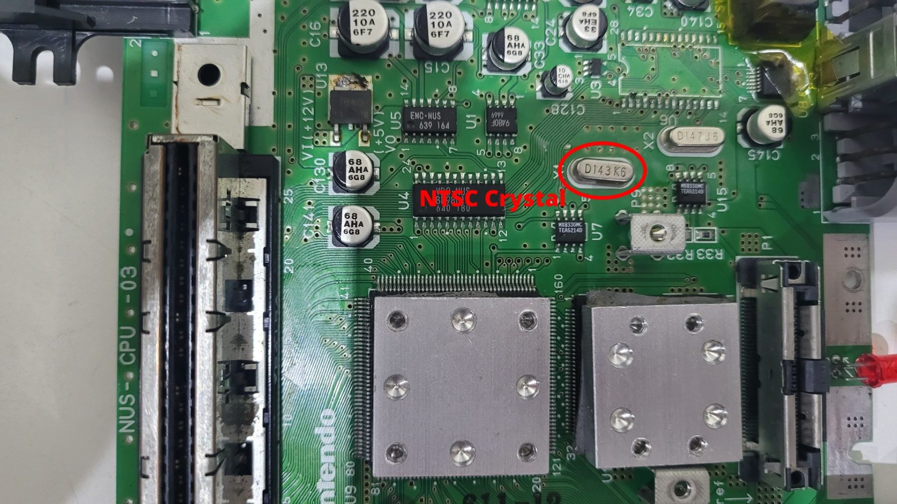 Converting a PAL Nintendo 64 motherboard to NTSC