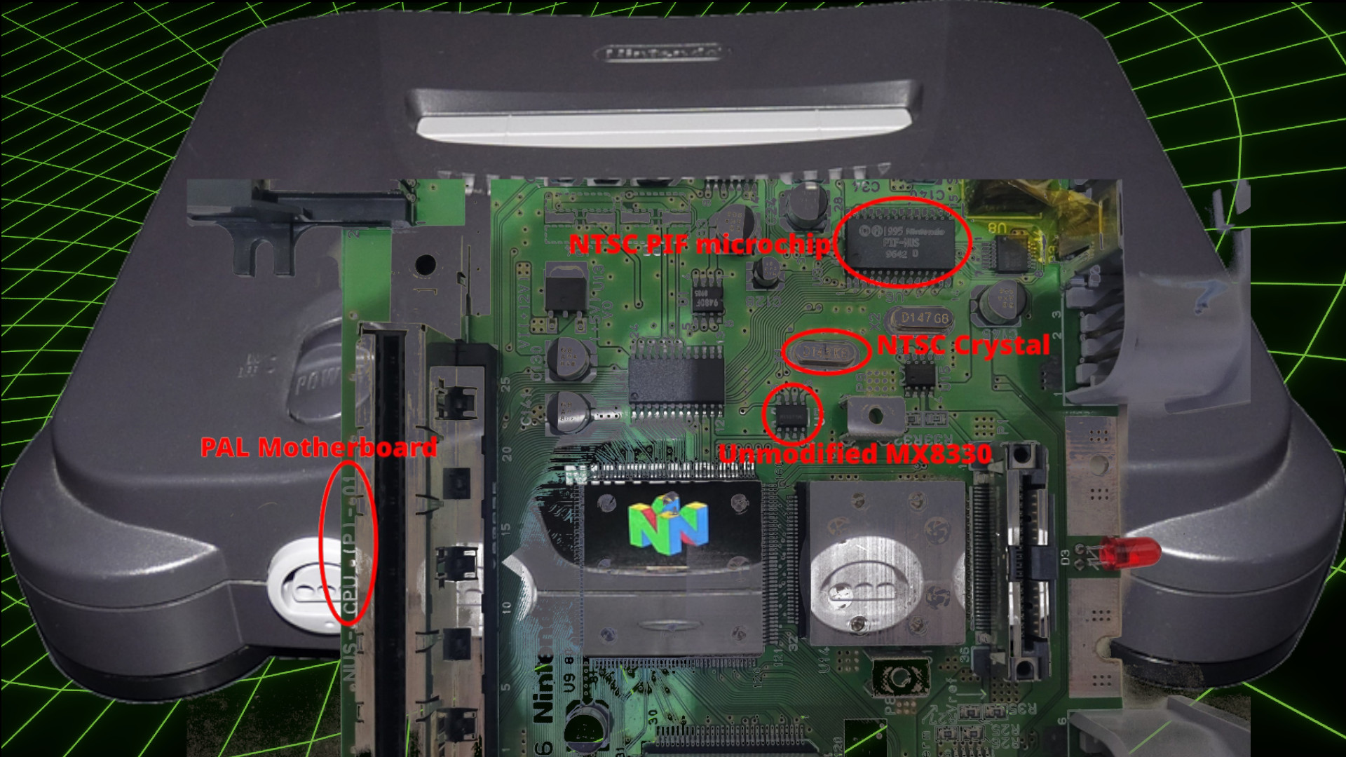 Converting a PAL Nintendo 64 motherboard to NTSC - Pimp my retro handheld
