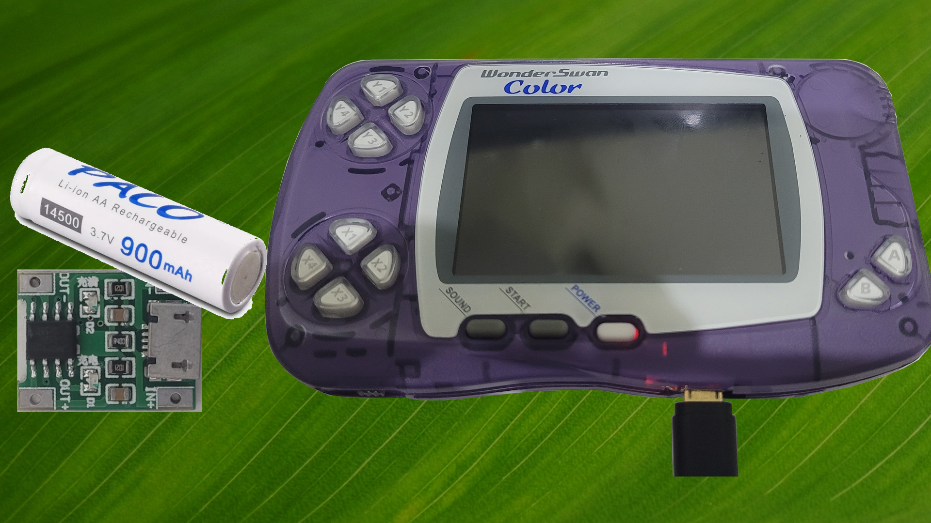 Discreet LiPo mod for the Wonderswan color