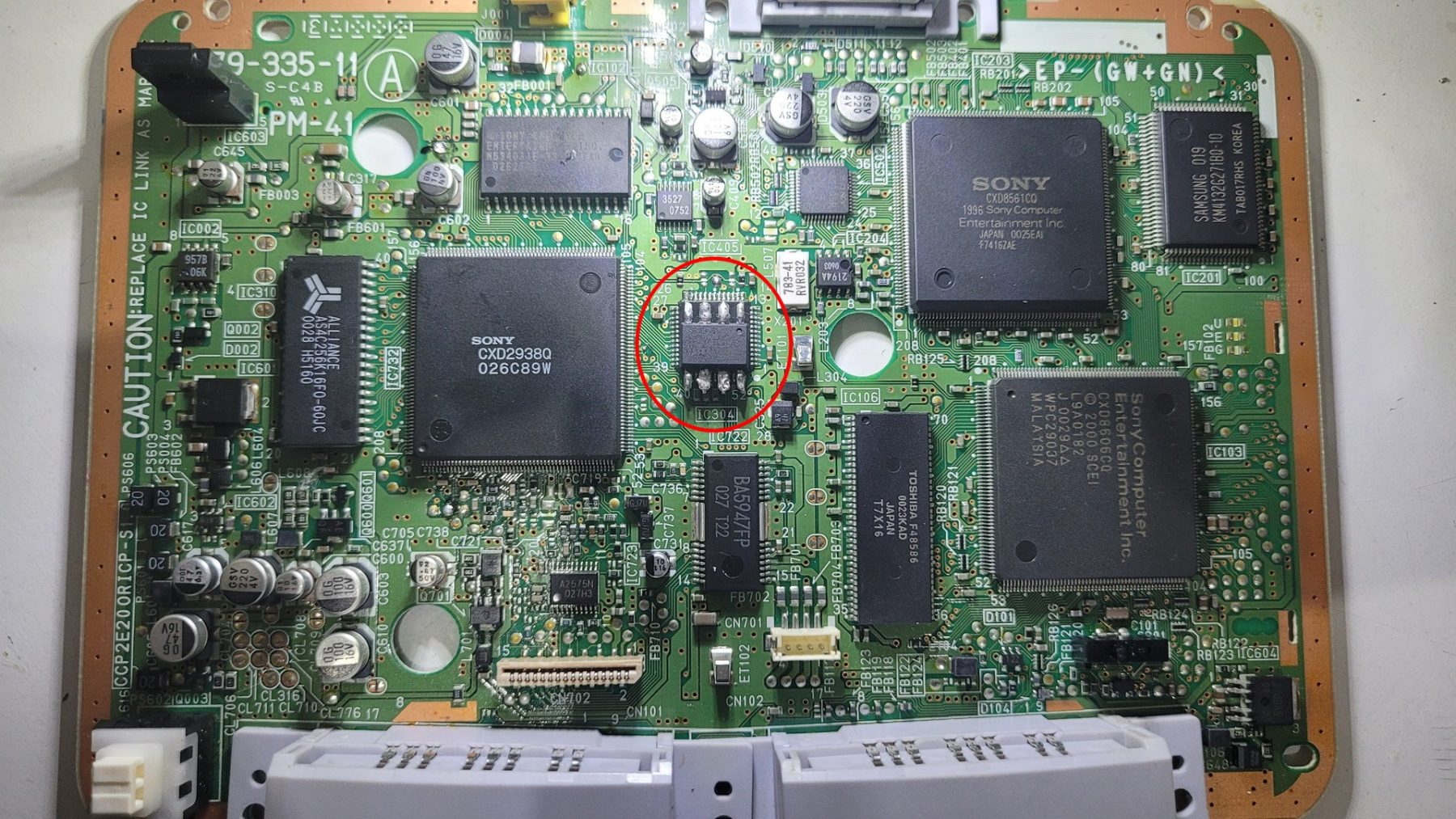 PSone modchip with PSNee