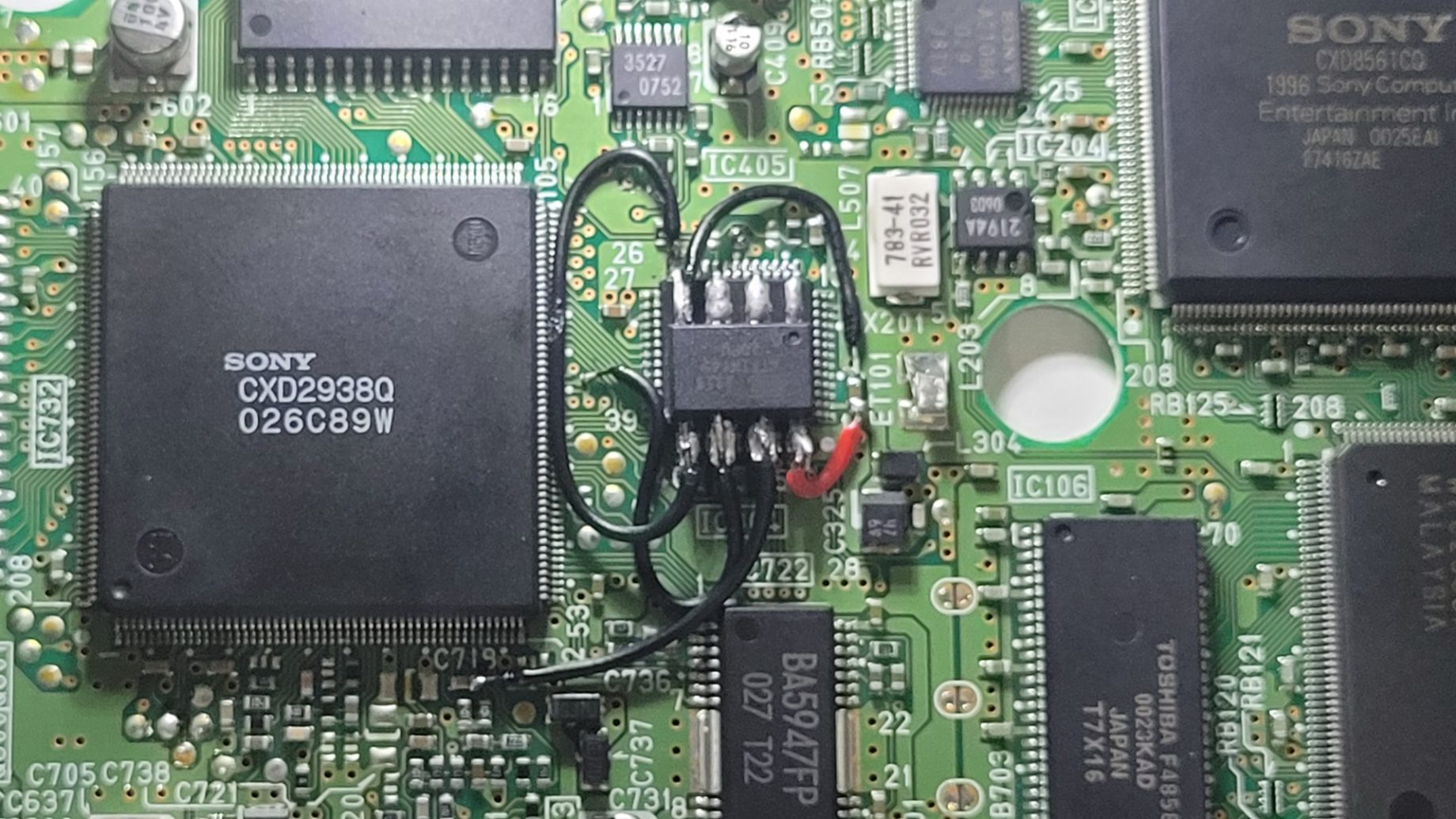 PSone modchip with PSNee